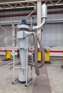 Captación de polvo de repasado de soldadura | Tecfilter