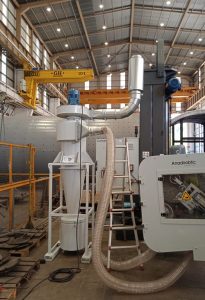 Captación de polvo de repasado de soldadura | Tecfilter